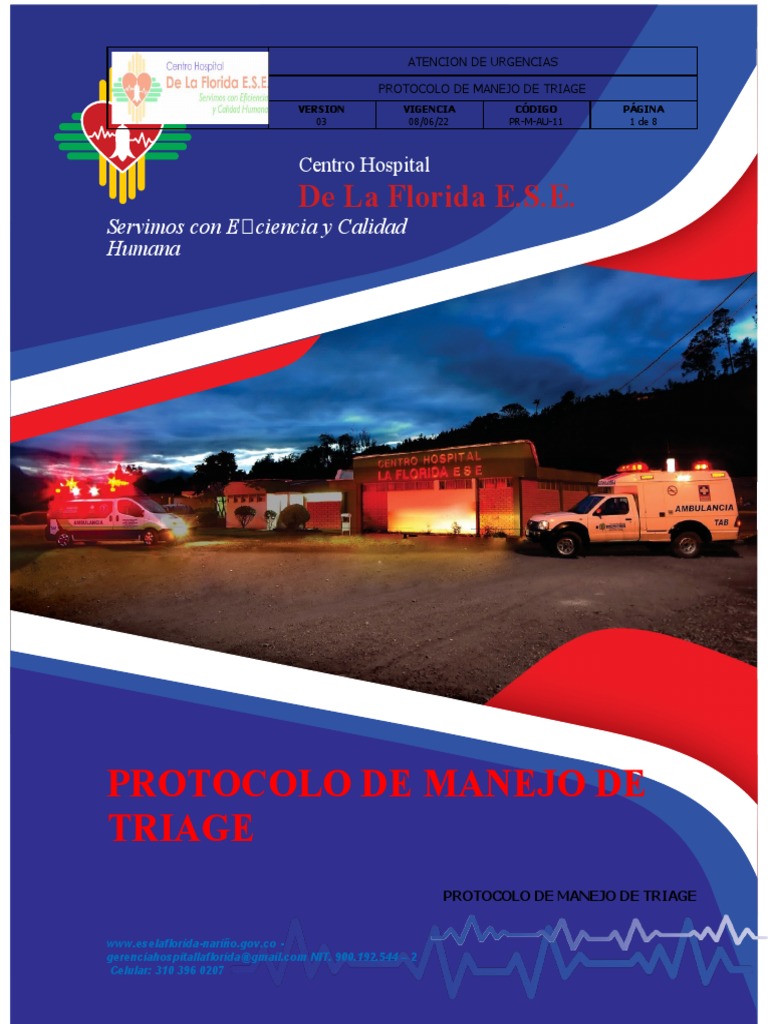 Protocolo de Triage | PDF | Hospital | Enfermedades y trastornos humanos