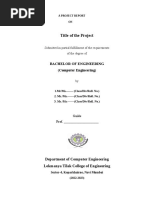 DBMS - Mini Project Report Template | PDF | Computing | Computer Science