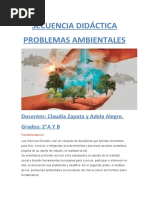 Secuencia Didáctica Medio Ambiente | PDF | Entorno natural | Contaminación