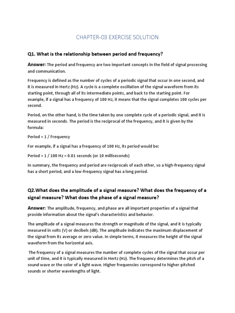DCN CHAPTER 03 Solution Exercise | PDF | Phase (Waves) | Bandwidth ...