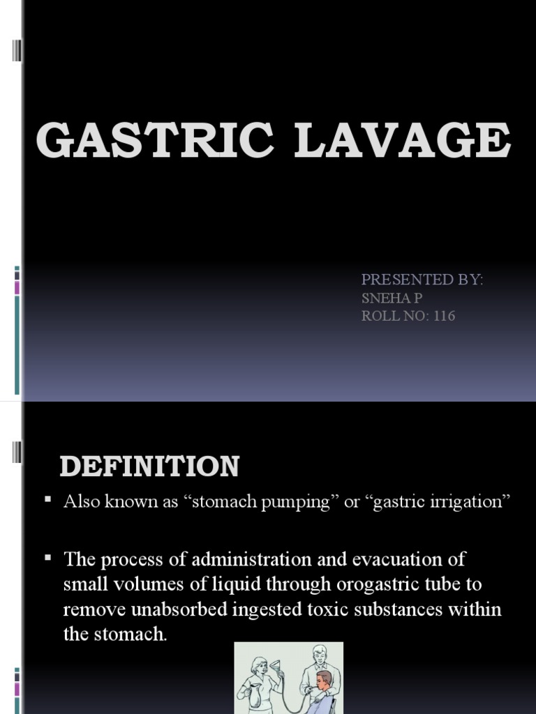 Gastric Lavage Procedure Overview | PDF | Diseases And Disorders ...