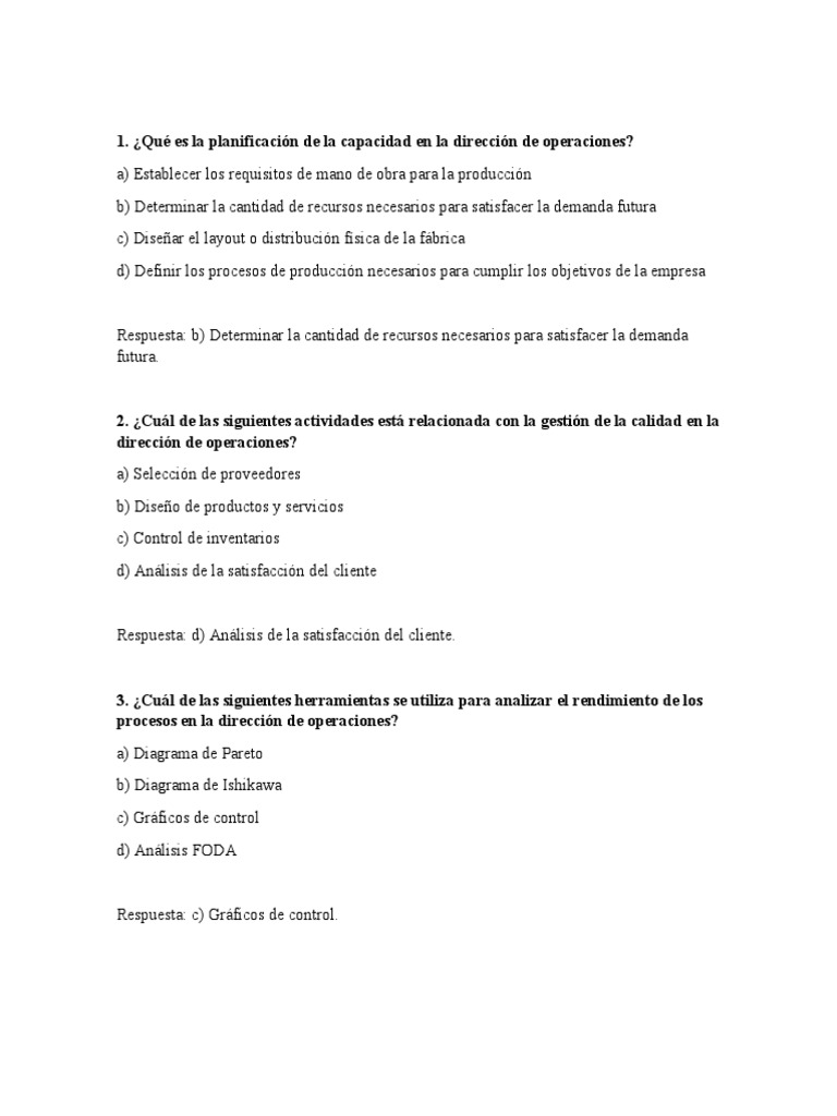 Guía de Dirección de Operaciones | PDF | Negocios