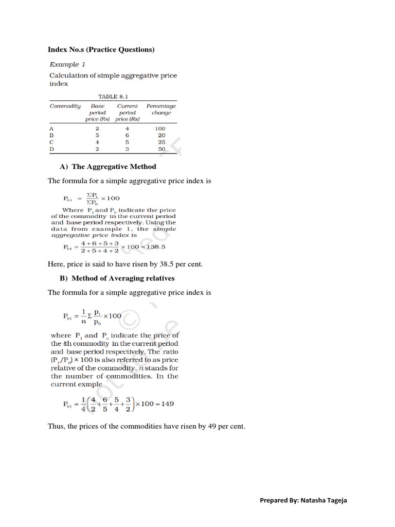 Business Statistics Assignment - Index No.s Part 2 | PDF | Price Indices | Index (Economics)
