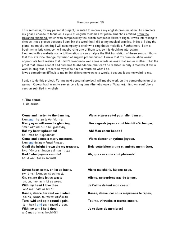 Personal Project S5 | PDF