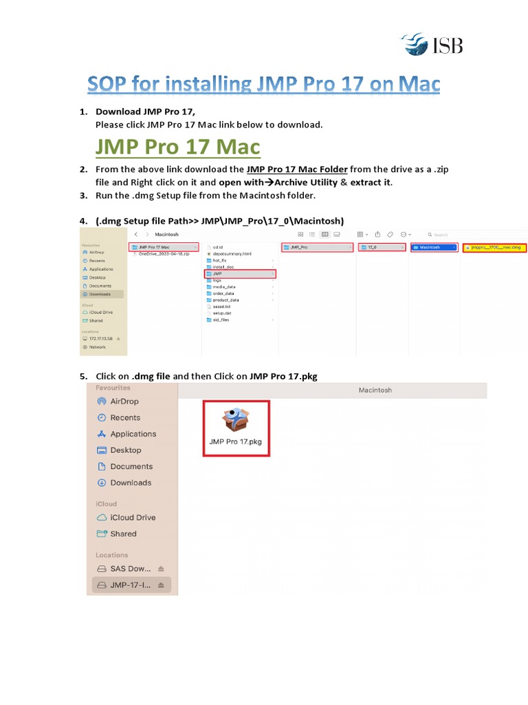 SOP For Installing JMP Pro 17 On Mac (V1) | PDF
