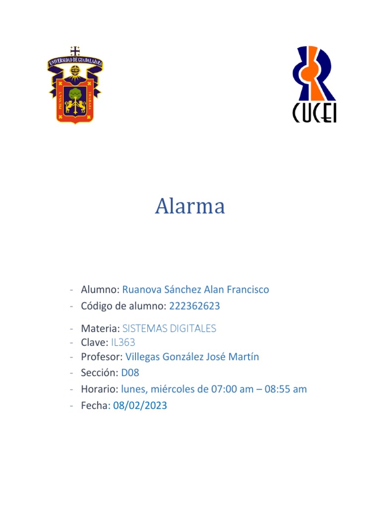 Alarma | PDF