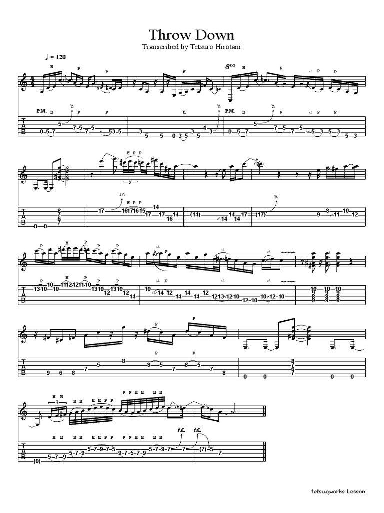 Throw Down Tab | PDF