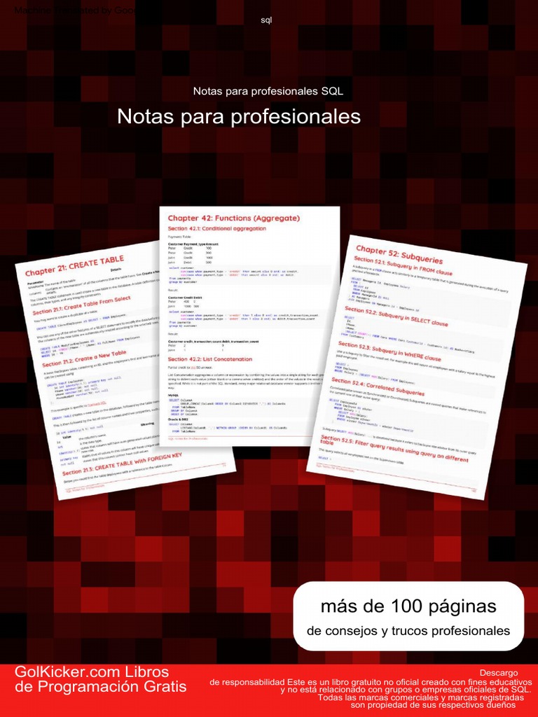 Guía Completa de SQL para Profesionales | PDF | SQL | Tecnologías de la información