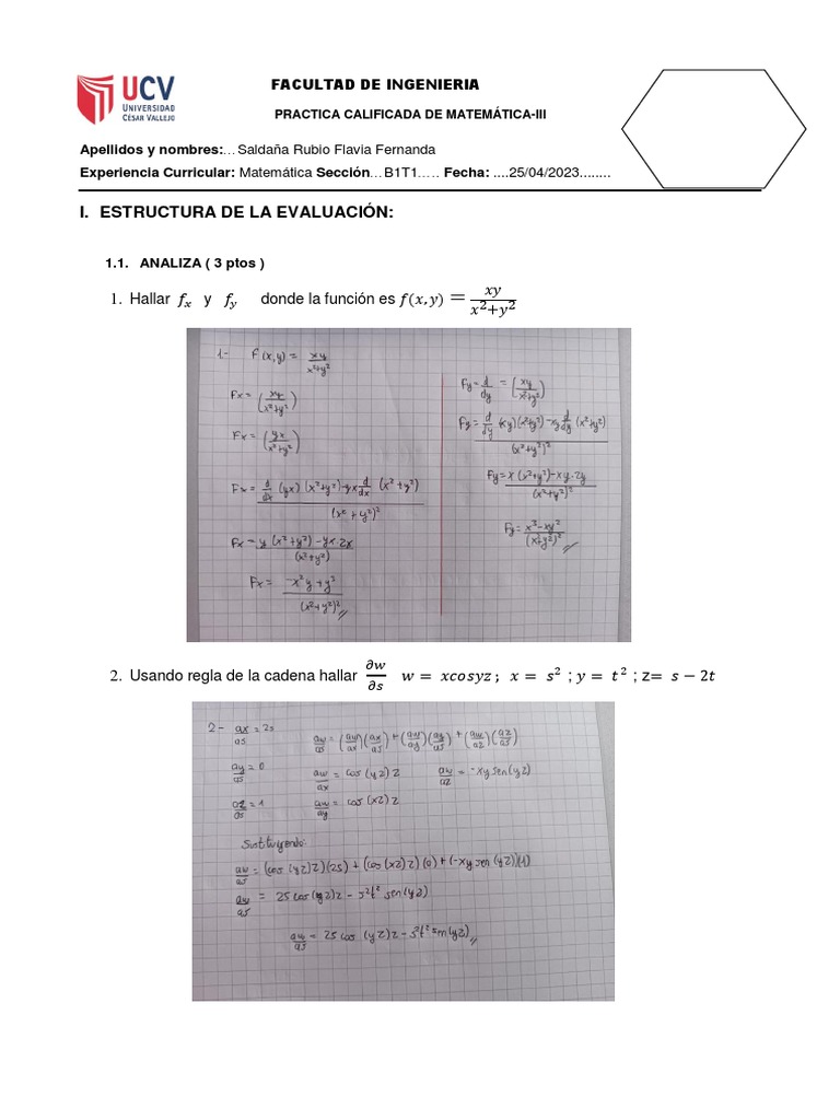 UCV Pract-Cali - 1-Mat-3 (B1-2023-1) | PDF