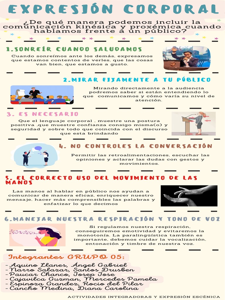 Infografía - Expresión Corporal | PDF