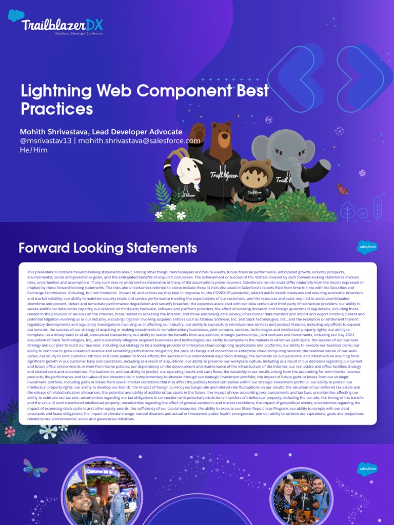 LWC Component Best Practices | PDF | Mergers And Acquisitions | Valuation (Finance)