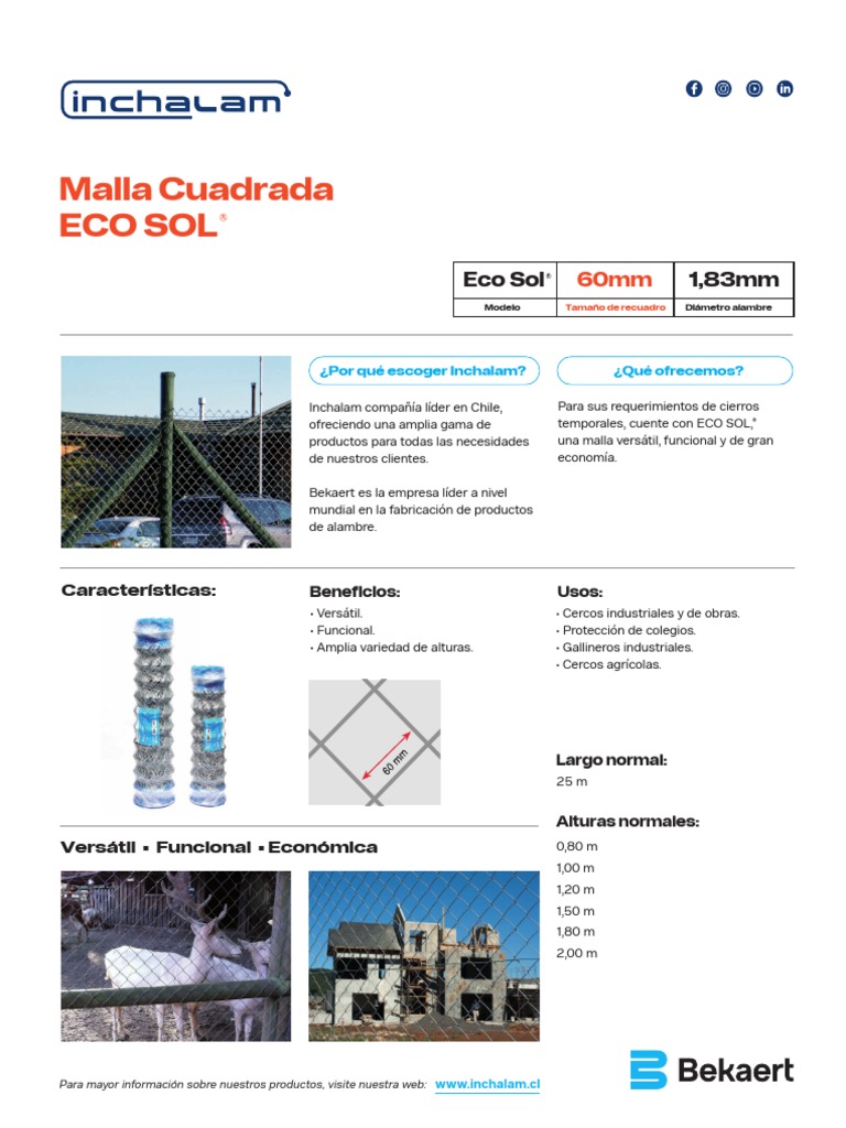 Malla Cuadrada ECO SOL | PDF