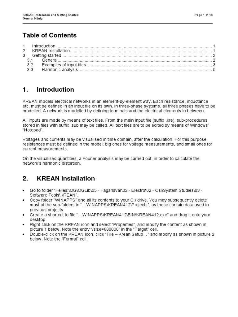 KREAN Install & Get Started | PDF | Computer File | Transformer