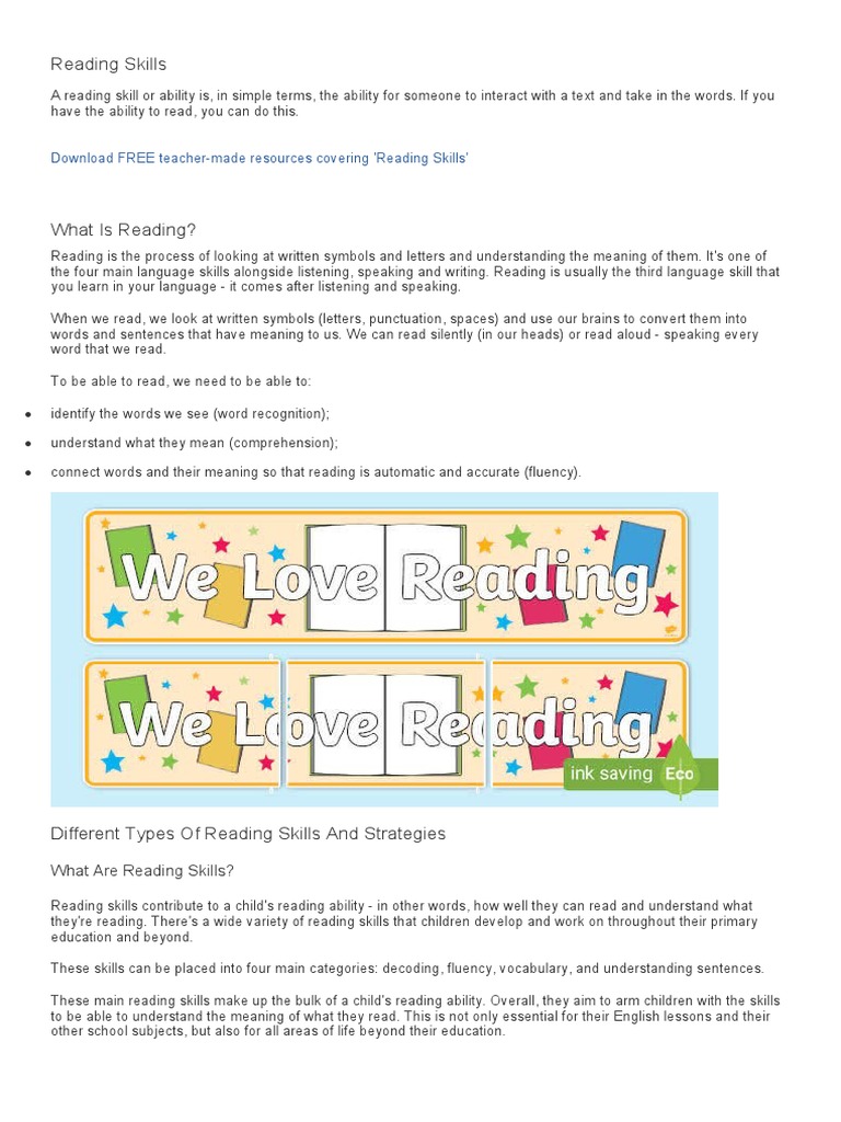 Developing Reading Skills: A Comprehensive Look at Key Strategies and Techniques to Improve ...