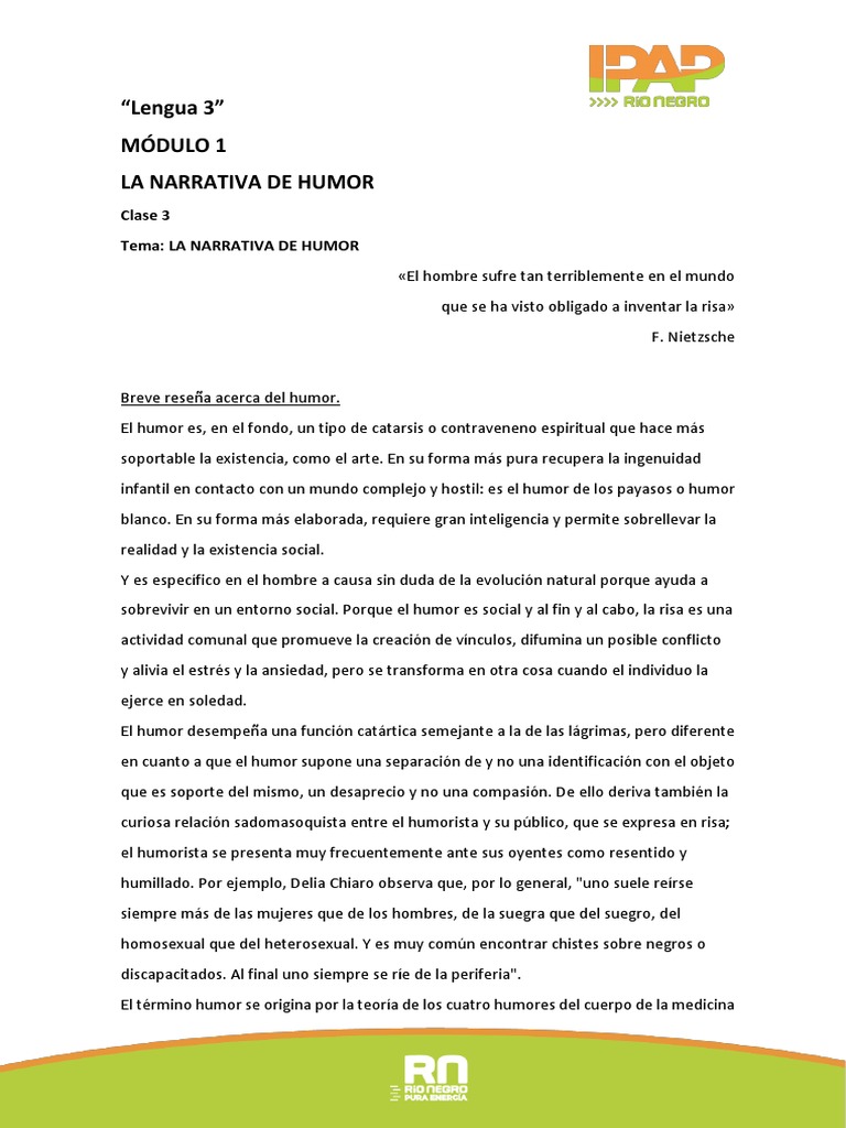 Clase 3 | PDF | Humor
