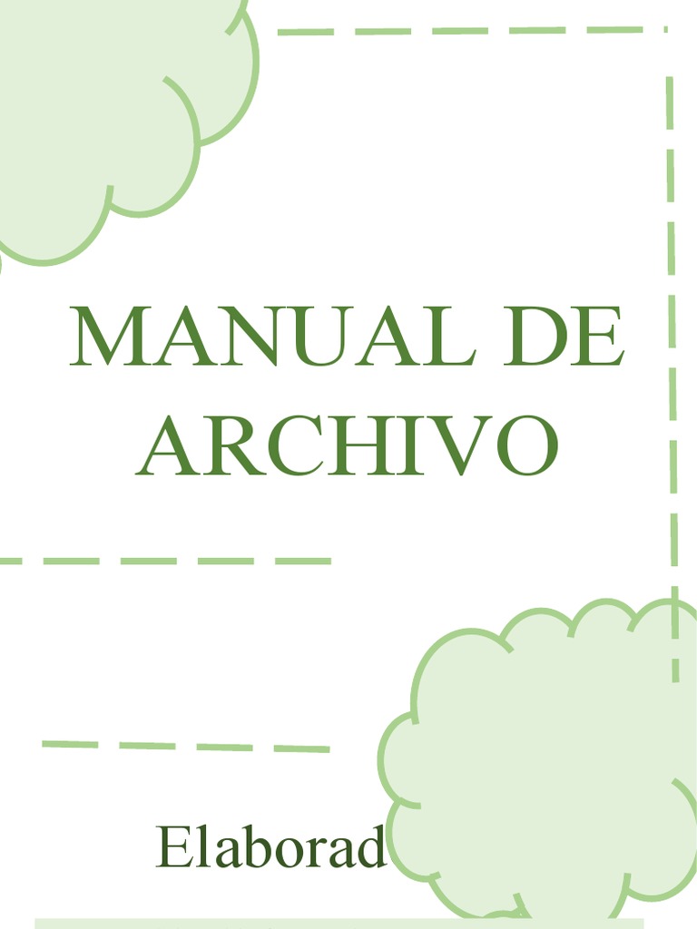 Manual de Archivo | PDF | Documento