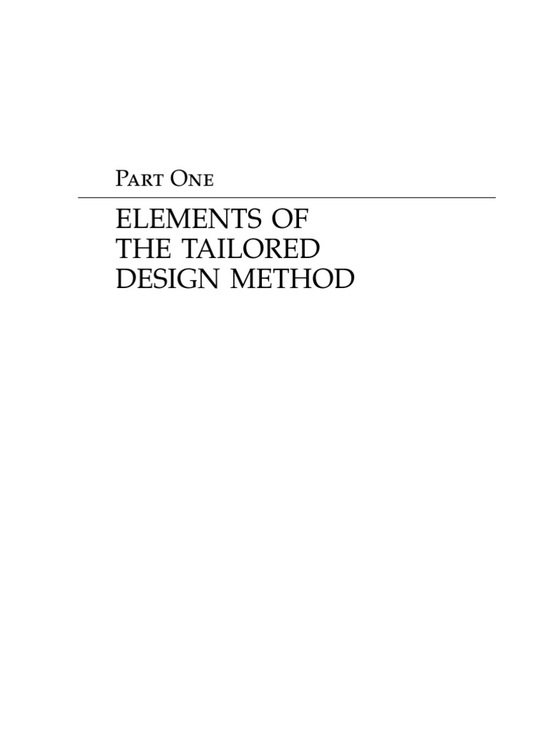 Dillman Chapter1 | PDF | Survey Methodology | Sampling (Statistics)