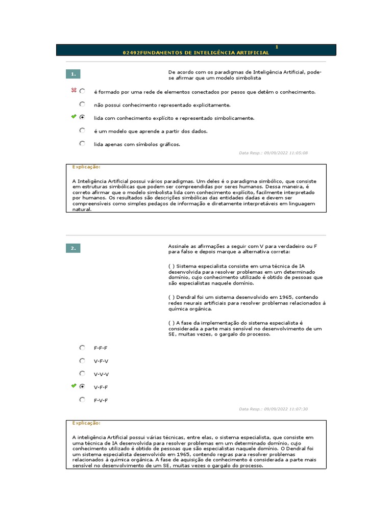 02492fundamentos de Inteligência Artificial | PDF | Inteligência ...