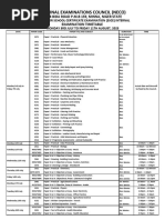 NCE Assessment 2023 Timetable | PDF