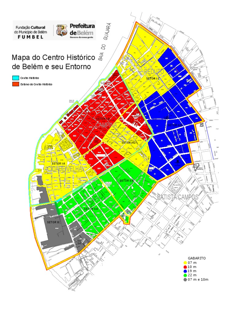 Mapa Do Centro Histórico de Belém e Seu Entorno: Reduto | PDF