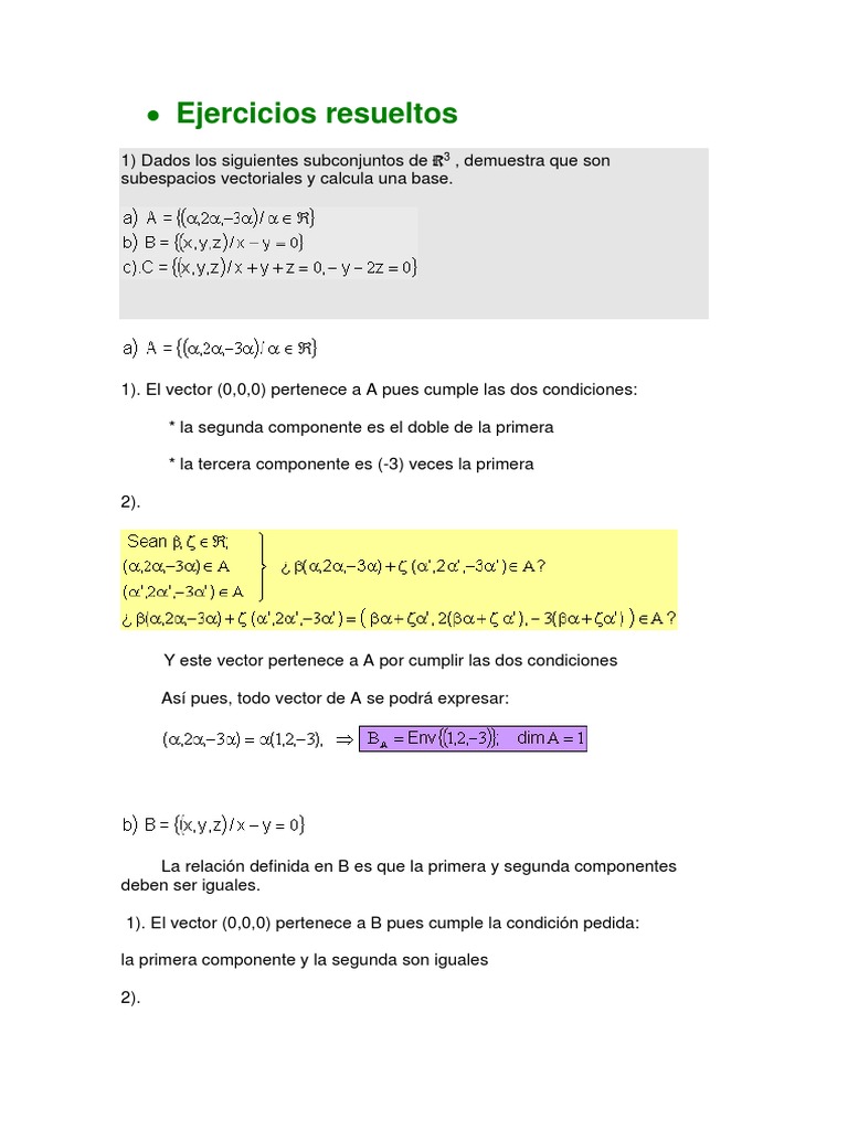 Ejercicios resueltos | PDF