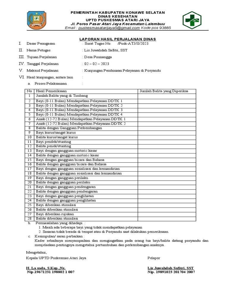 LHP Sdidtk Baru | PDF