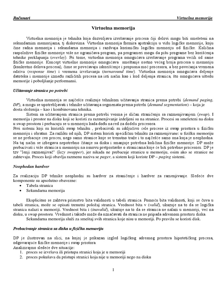 virtuelna_memorija | PDF