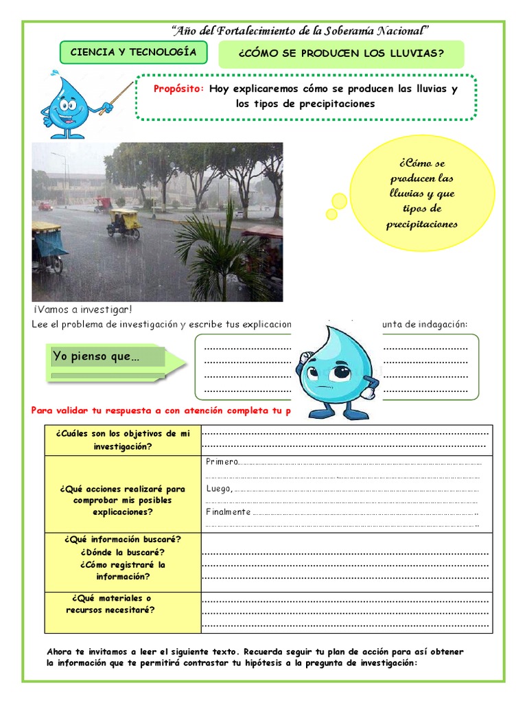 Ficha-Mart-Cyt-¿Cómo Se Producen Las Lluvias | PDF | Lluvia | Precipitación Ficha-Mart-Cyt-¿Cómo Se Producen Las Lluvias | PDF | Lluvia | Precipitación