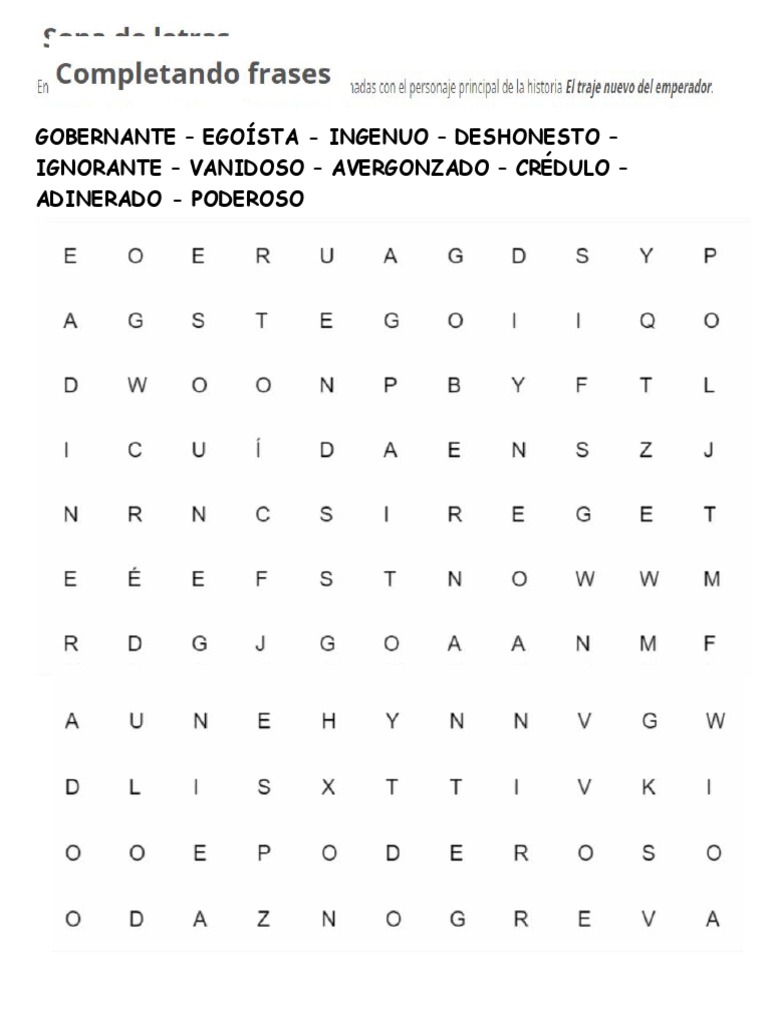 1° Actividad de La Plataforma 3er Grado SOPA DE LETRAS Y COMPLETANDO ...