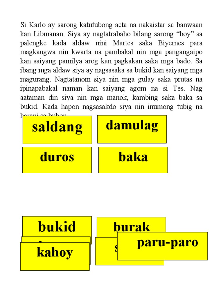 Duros Damulag Baka: Saldang | PDF