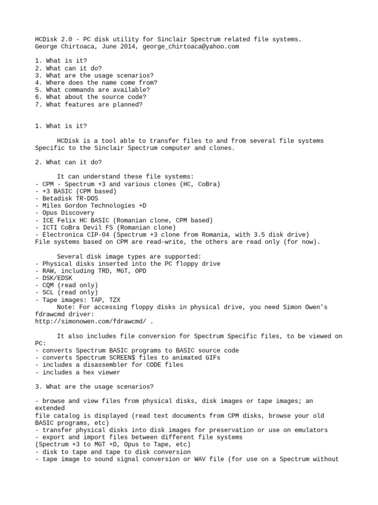 HCDisk 2 EN | PDF | Computer File | File System