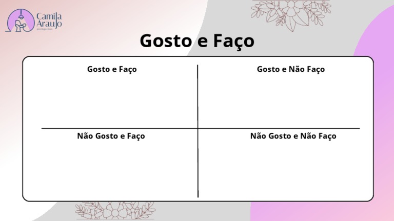 Gosto e Faço | PDF