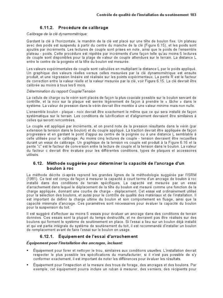 Essai d'arrachement des ancrages | PDF | Élasticité (Physique ...
