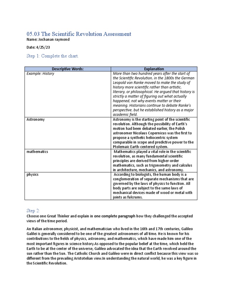 The Scientific Revolution | PDF | Science | Galileo Galilei