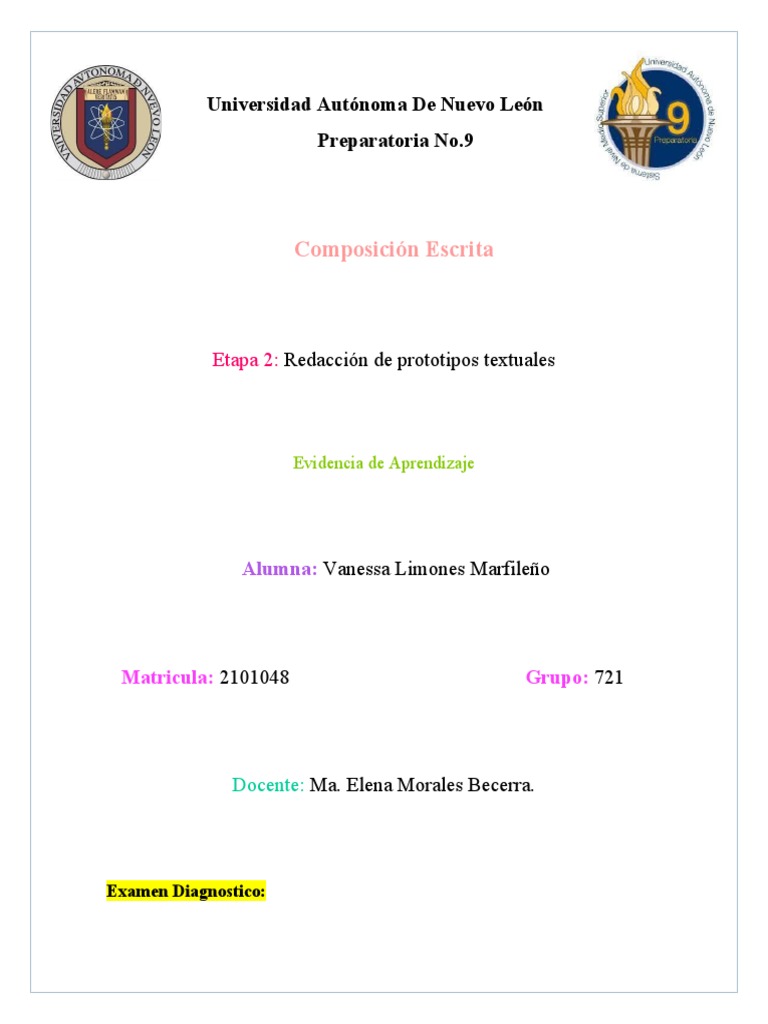 Composición Escrita E2 | PDF