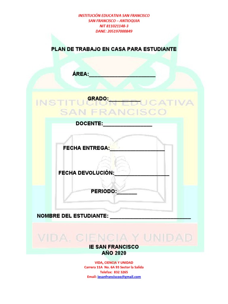 PLANTILLA ENTREGA TRABAJO para El Estudiante | PDF