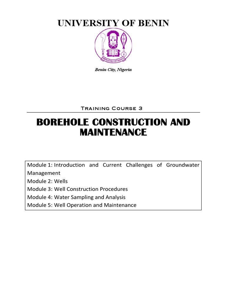 Borehole Construction | PDF | Casing (Borehole) | Groundwater