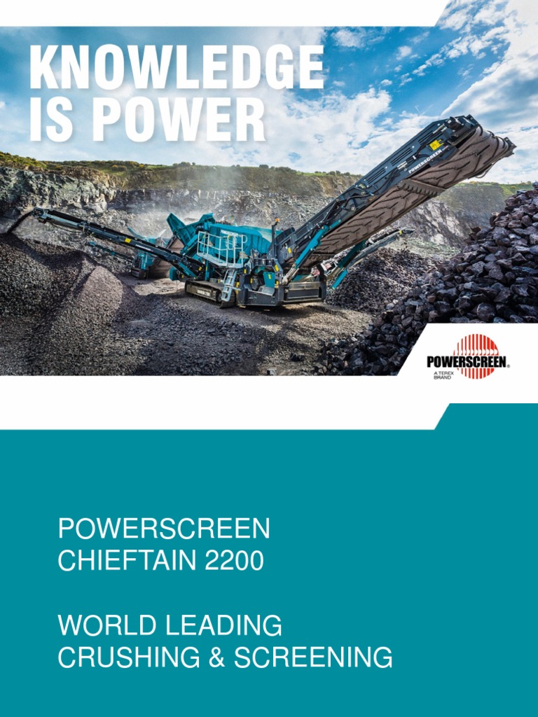 Powerscreen Chieftain 2200 Features | PDF | Manufactured Goods | Vehicles