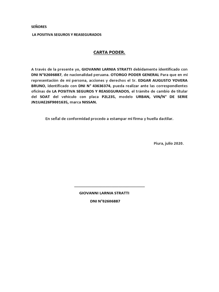 Carta Poder | PDF