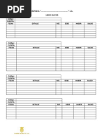 Realizar 3 Formatos Del Libro Mayor General | PDF