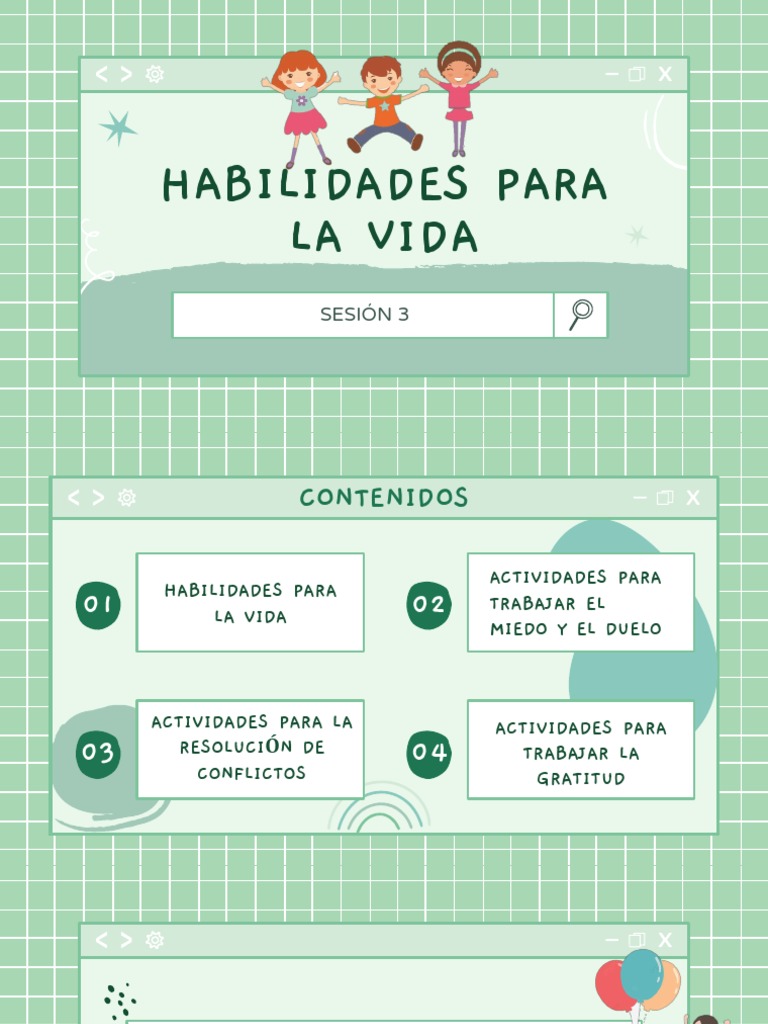 Habilidades para La Vida | PDF | Gratitud | Temor