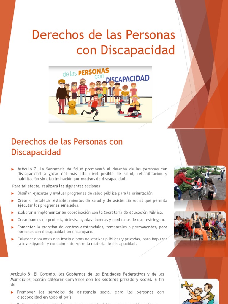 Derechos de Las Personas Con Discapacidad | PDF | Invalidez | Trabajo Social