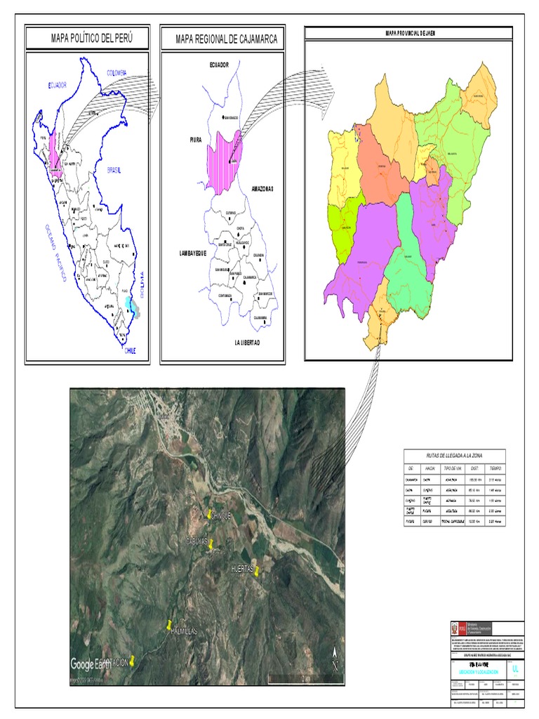 Mapa Político Del Perú Mapa Regional de Cajamarca: Ecuador | PDF ...