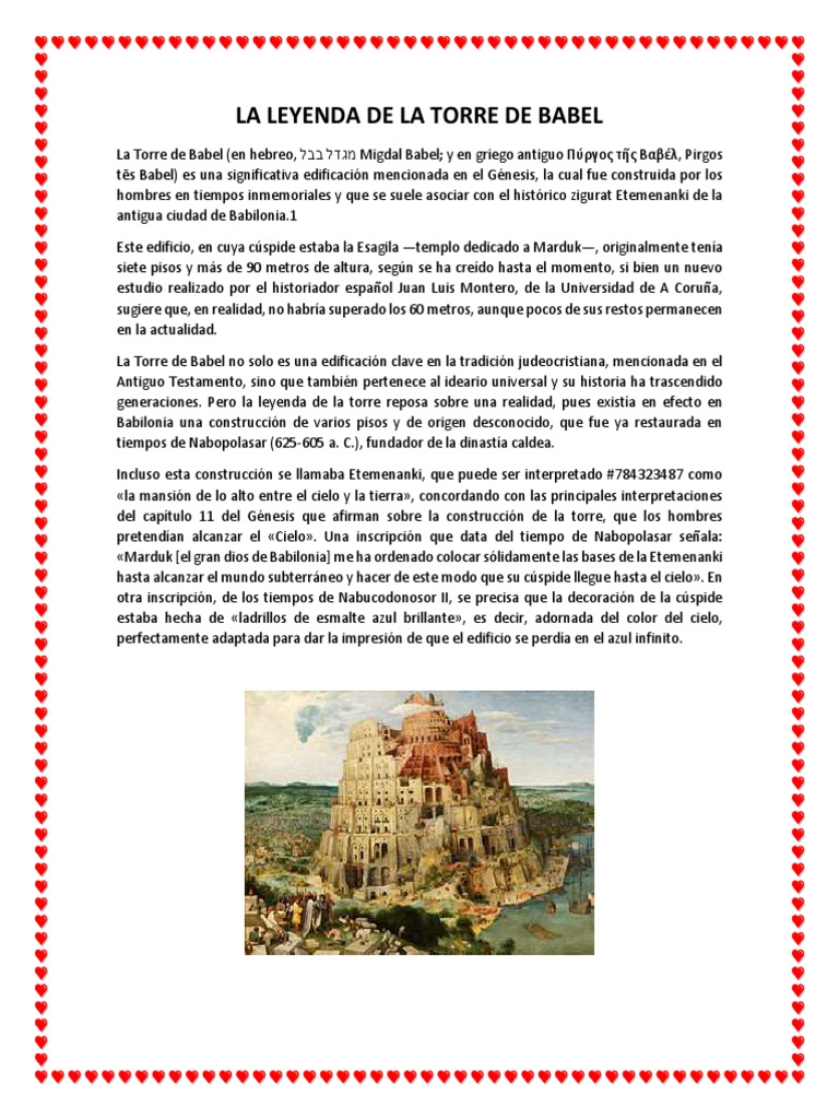 La Leyenda de La Torre de Babel | PDF