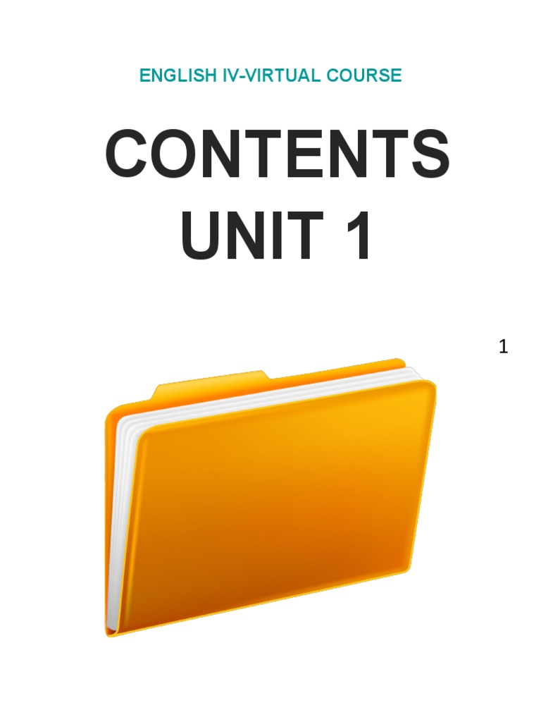 SCORM-CONTENTS UNIT 1 Virtual Course Moodle | PDF