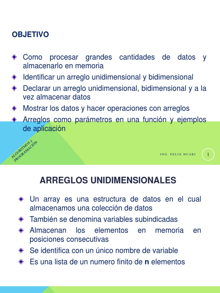 Arreglos Unidimensionales | PDF | Programación de computadoras | Informática