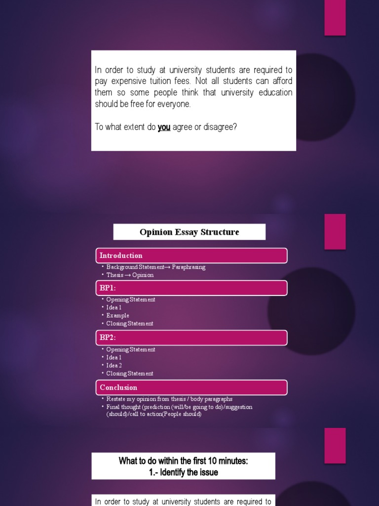 IELTS One-Sided Opinion Essays | PDF | Essays | Tuition Payments