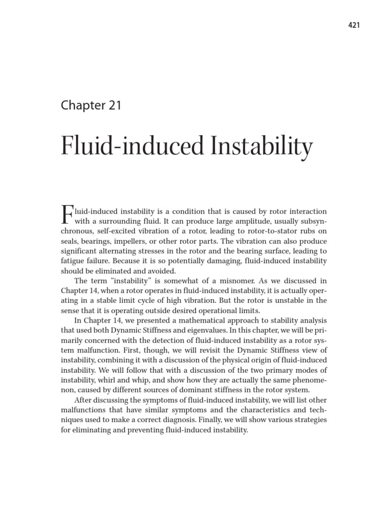 Fluid-Induced Instability | PDF