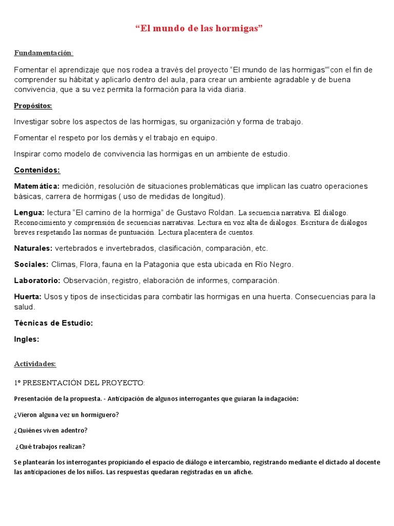 El Mundo de Las Hormigas II | PDF