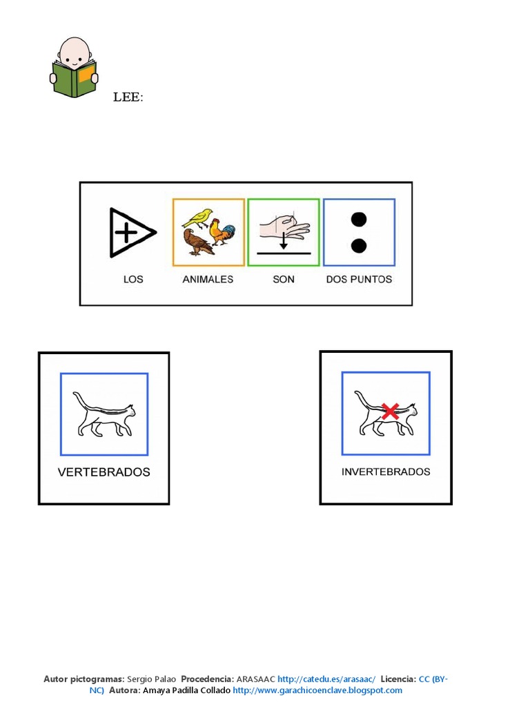 Clasificación de Animales: Vertebrados e Invertebrados | PDF ...